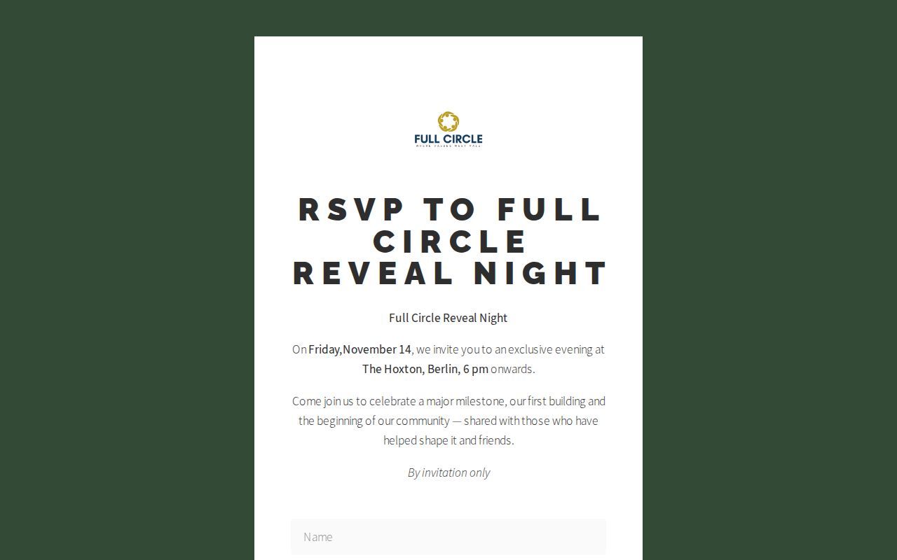 Event RSVP form (copy)